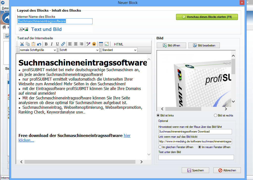 Homepage Software zum selber Homepage erstellen